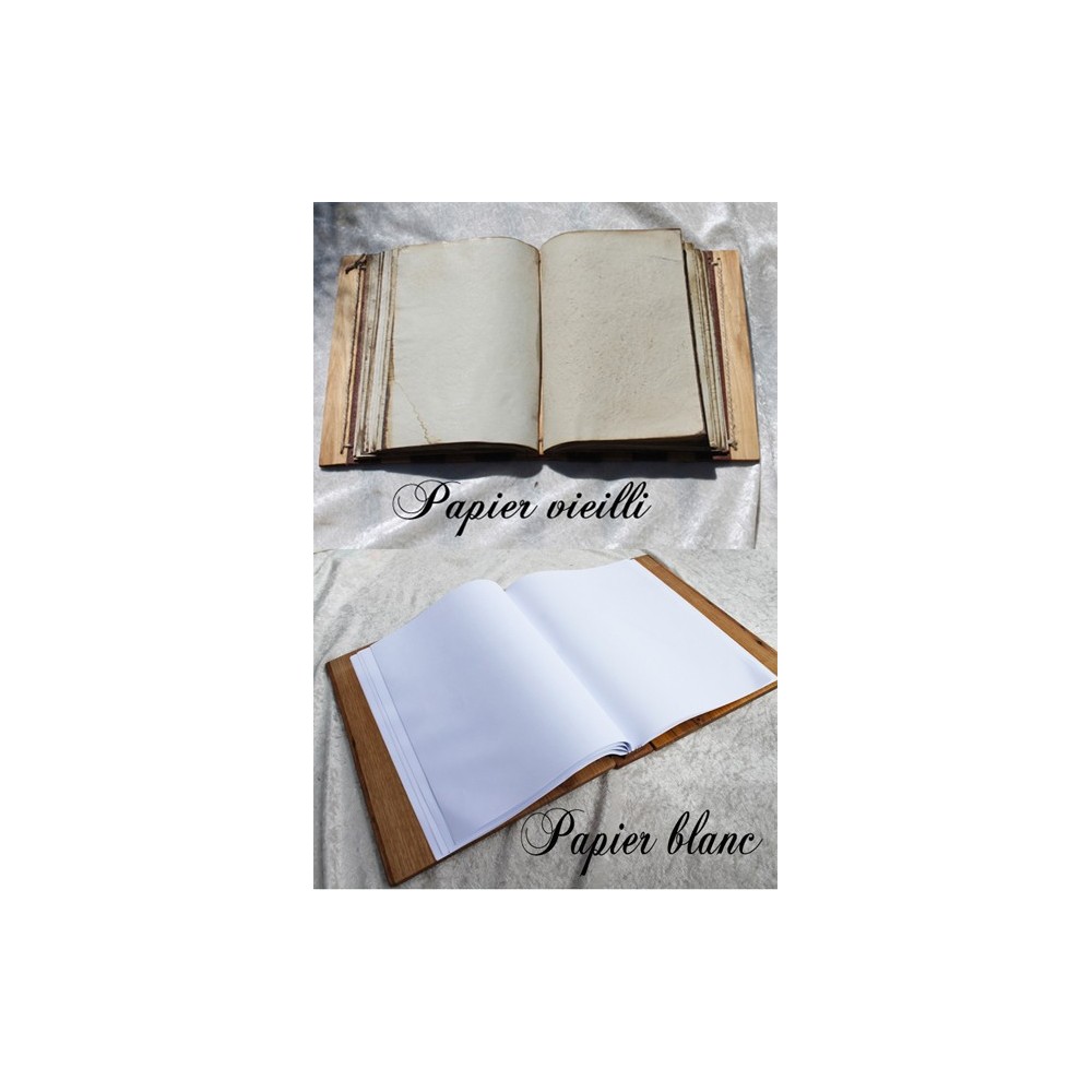 Livre d'or en bois personnalisé